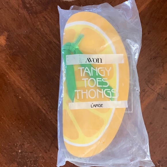 Avon | Shoes | Avon Tangy Toes Colorful Thong Flip Flops Lemon Size ...
